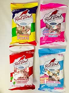 Amazon.com : Red Bird Soft Candy Puffs Variety Pack - 4 oz bags ...