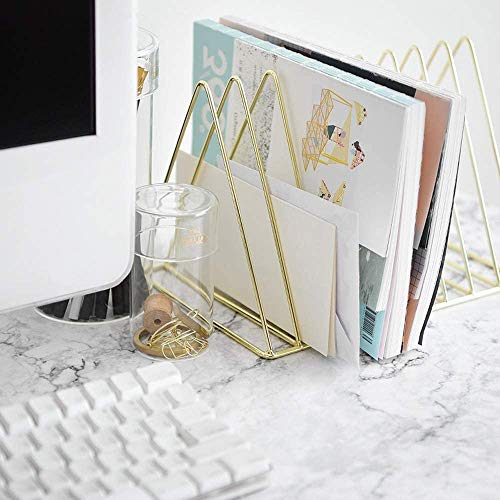 File sorter Desktop File Folder Stand File Organizer Triangle Magazine ...