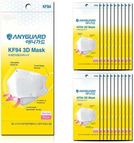 [30 Masks] ANYGUARD KF94 3D Kids Mask single packaged KF94 approved and manufactured in Vietnam ...
