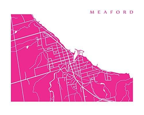 Amazon.com: Meaford Map Print: Handmade