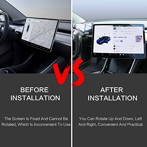 tesplus New Tesla Model 3 Model Y Screen Swivel Mount for 2017-2022 ...