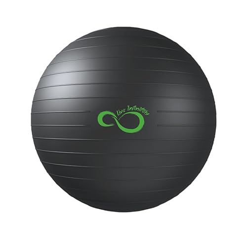 Live Infinitely Exercise Ball (55cm-95cm) Extra Thick Professional ...