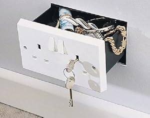 Imitation Double Plug Socket Wall Safe Security Box: Amazon.co.uk: DIY ...