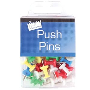 Just Stationery Hanging Box Push Pin (Pack of 50): Amazon.co.uk: Office ...
