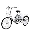 Knus Adult Tricycle Trikes,7 Speed 3-Wheel Bikes,26 Inch Wheels Cruiser ...