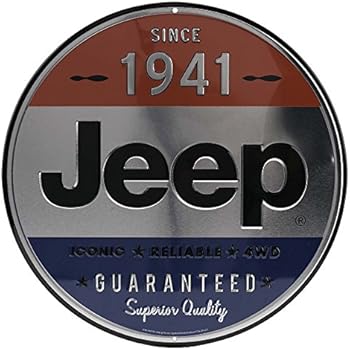 Amazon.com: Jeep Since 1941 Round Metal Sign: Home & Kitchen