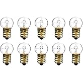 CEC Industries #6S6 24V Bulbs, 24 V, 6 W, E12 Base, S-6 Shape (Box of ...