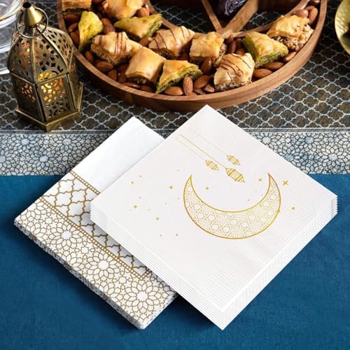 25 pieces of Ramadan tissue for tableware decoration, tissue for Eid al ...