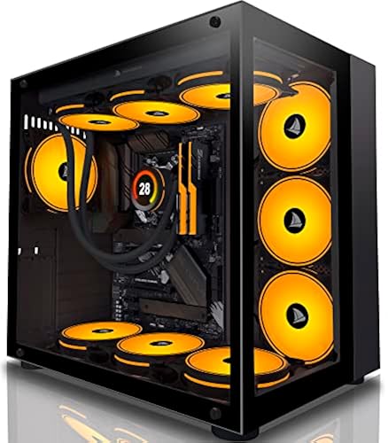 AMANSON PC CASE ATX Gaming PC Cases ，Mid-Tower USB 3.0 with Double ...