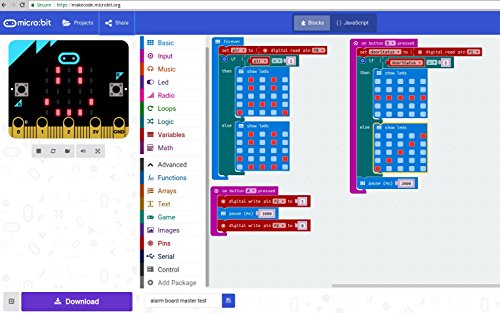 Alarm project board for BBC Micro:bit. With PIR movement sensor ...