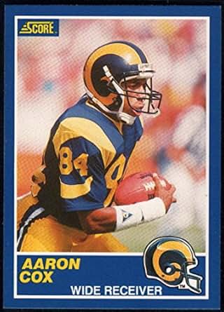 Amazon.com: Football NFL 1989 Score #45 Aaron Cox RC LA Rams ...