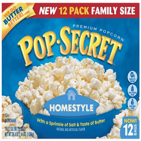 Amazon.com: Pop Secret Microwave Popcorn Bonus Pack 10 + 2 Free Bags ...