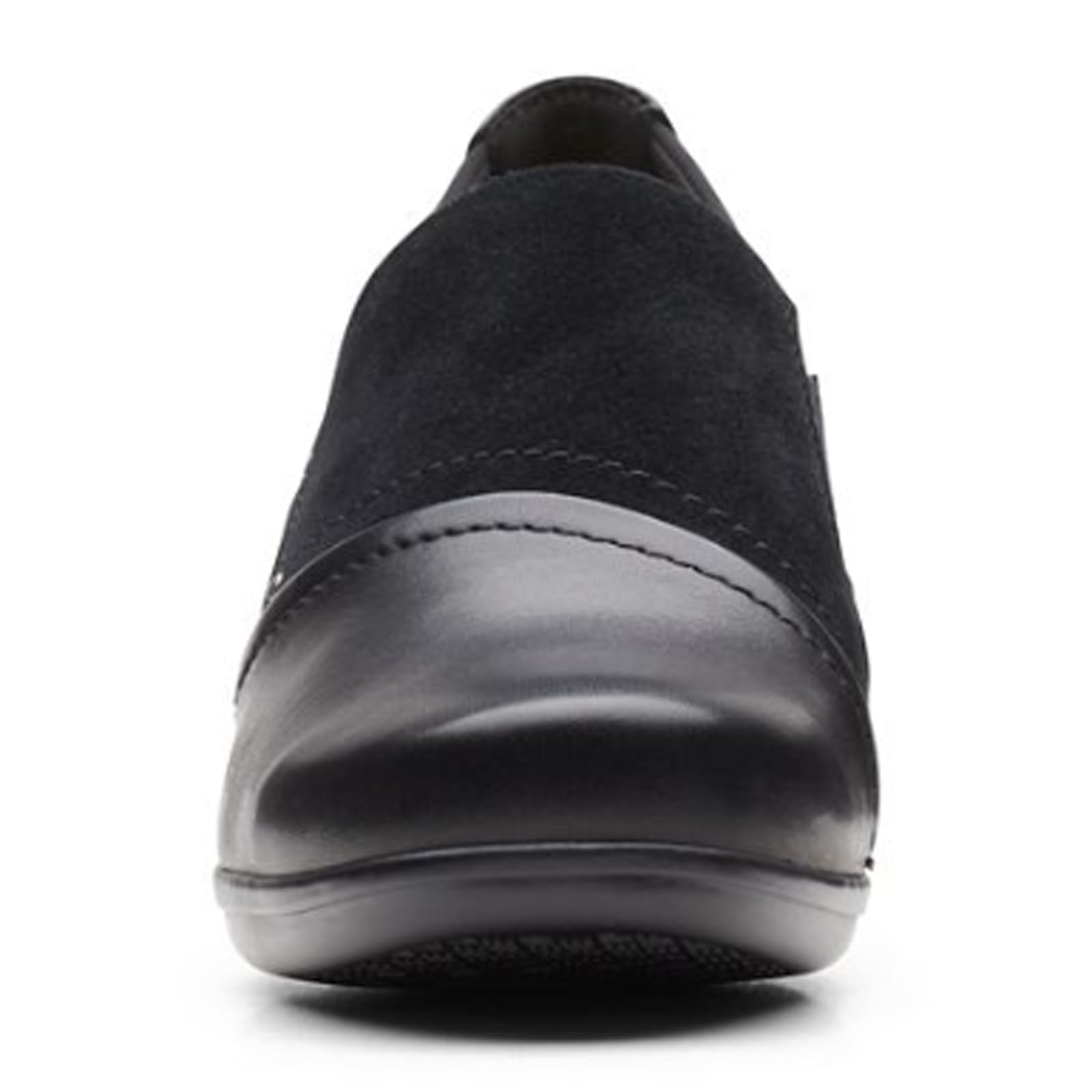 COLLECTION BY CLARKS Womens Black Emily Step Slip On Leather Shootie 9. ...