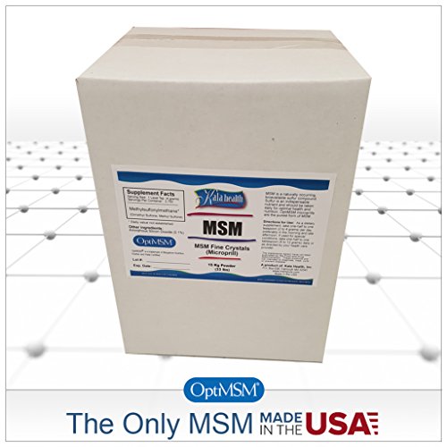 [Amazon] MSM Pure Powder (OptiMSM) Fast Dissolving Fine Crystals (15 Kg ...