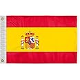 Amazon.com: AGAS Spain Courtesy Flag 12x18 inch Mini Spanish Flag ...