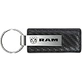 Amazon.com: Au-TOMOTIVE GOLD Carbon Fiber Rectangular Leather Key Chain ...