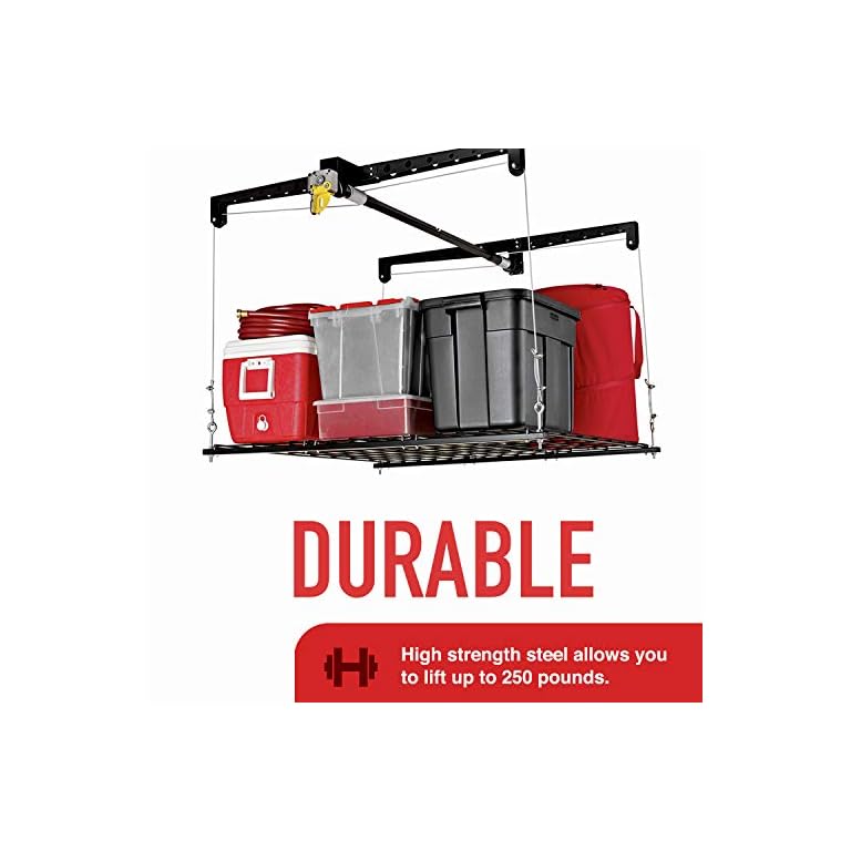 Racor - PHL-R, Garage Ceiling Storage Rack Lift - The Best Winch