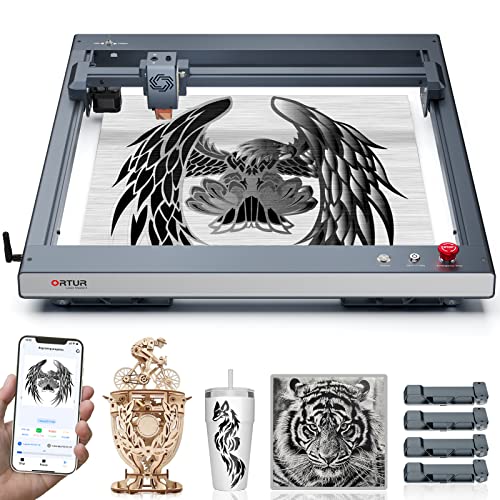 ORTUR Laser Master 3 with Foldable Feet 10W Output Power Laser Engraver ...