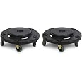Amazon.com: PLASTIC PRINCE (2 Pack) 18" Trash Can Dolly with Wheels ...