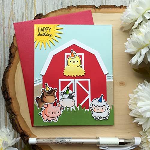 Amazon.com: Handmade Birthday Card, Farm Animals, Happy Birthday ...