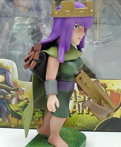 Anime HOT COC Clash Of Clans Archer Queen Barbarian King Action Figure ...