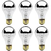 Bulbrite 60A19HM Half Chrome 60W A Shape Bulb (4 Pack) - Halogen Bulbs ...
