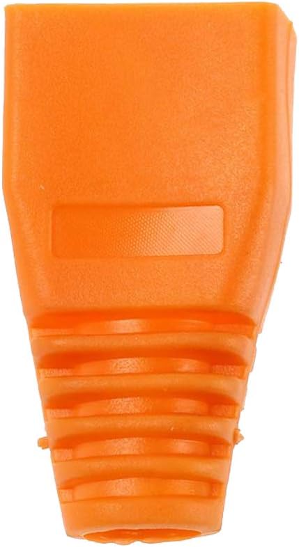 Saim 100 Pcs RJ45 Connector Ethernet Cable Color Coded Strain Relief ...