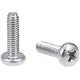 Amazon.com: uxcell M4x14mm Machine Screws Pan Phillips Cross Head Screw 304 Stainless Steel ...