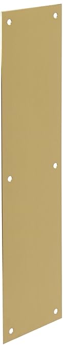 Amazon.com: Rockwood 70C.4 Brass Standard Push Plate, Four Beveled ...