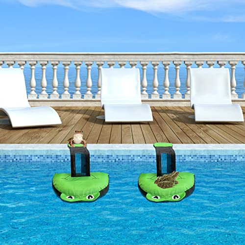 2 Pack Animal Saving Escape Ramp for Pools - Frog Floating Ramp Rescues ...