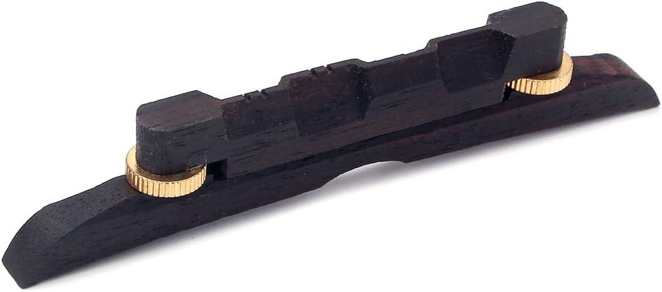 Alnicov Guitar Bridge Adjustable Mandolin Bridge Compensated Rosewood ...