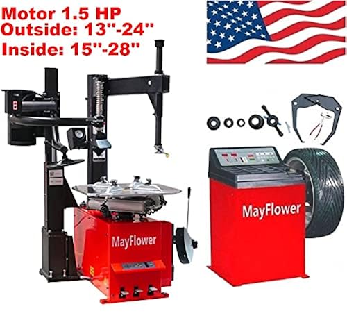 Mayflower Products 1.5 HP Automatic Tire Changer Wheel Balancer Combo ...