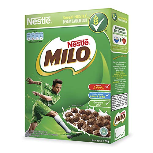 Nestle Milo Chocolate Ball Breakfast Cereal Made with whole grain 170g ...