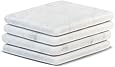 Amazon.com | Marble Coasters – Tumbled Stone White Carrara Marble Stone ...