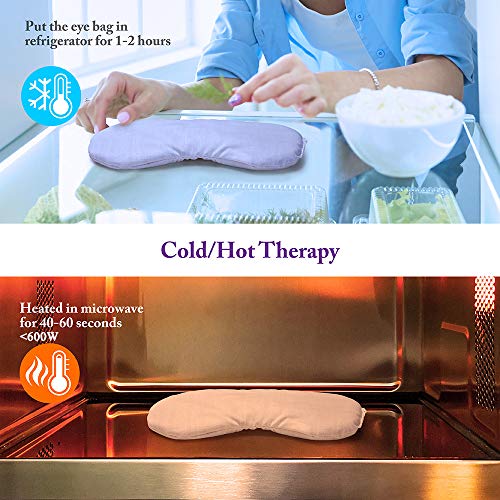 Unimi Heated Eye Mask for Dry Eyes, Microwaveble Moist Eye Compress for ...