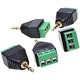 Amazon.com: Cuziss 5pcs 3.5mm (1/8inches) Stereo Audio Male to AV 3 ...