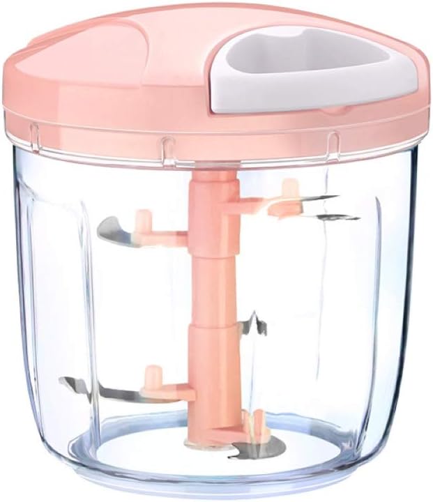 Manual Food Chopper, Multifunctional Vegetable Onion Chopper with 5 ...