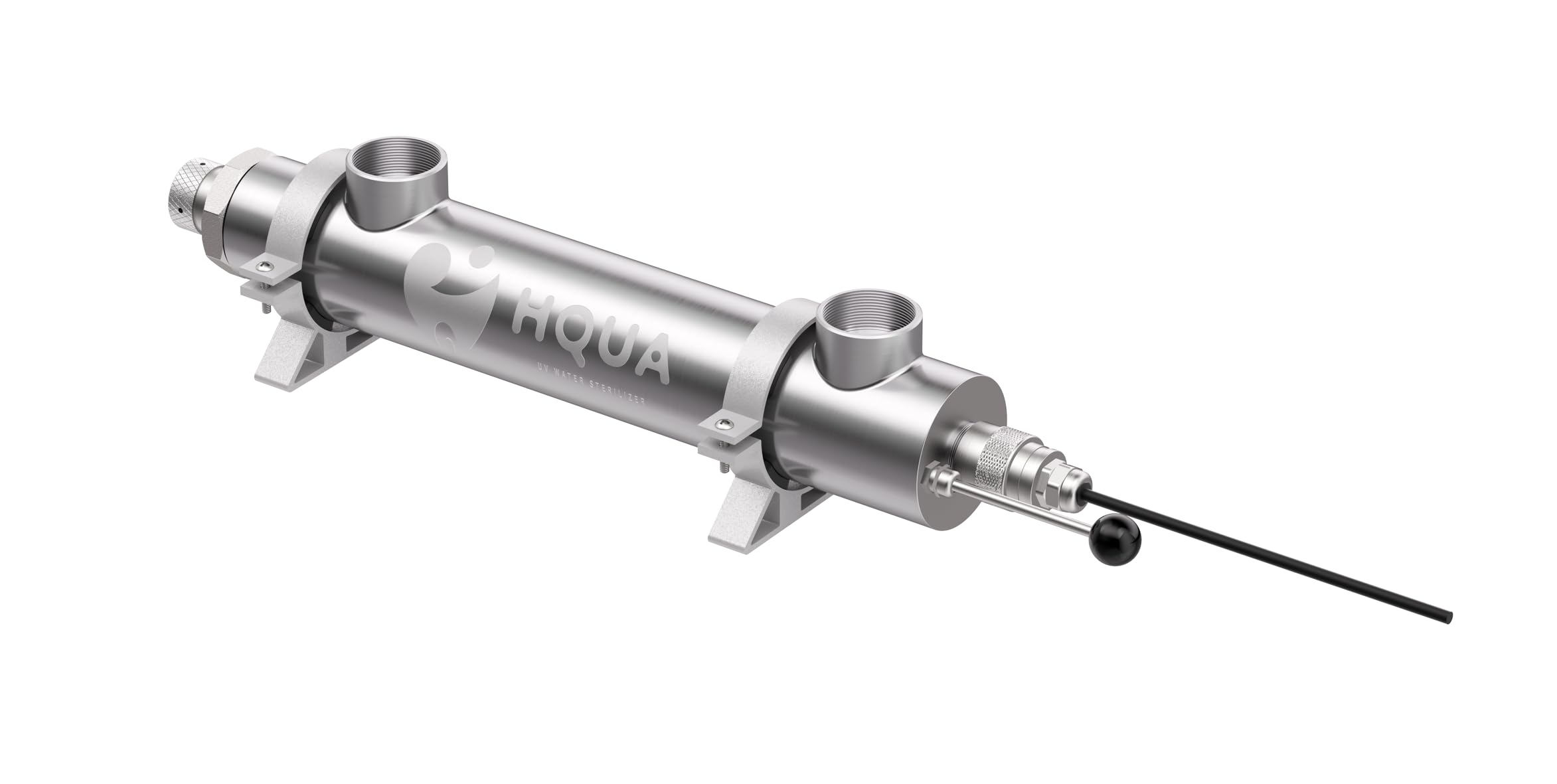 HQUA PWS-55 55W Pond Pool UV Purifier Clarifier, Weatherproof IP67 ...