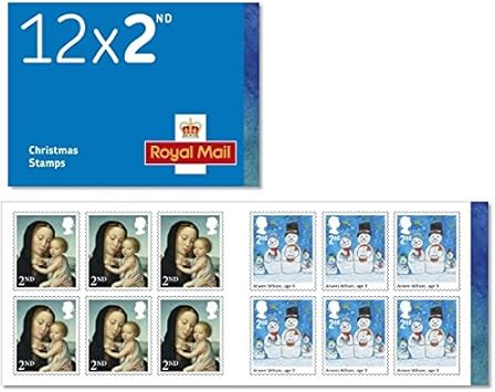 Christmas 2017 12 x 2nd Class Stamp Book: Amazon.co.uk: Office Products