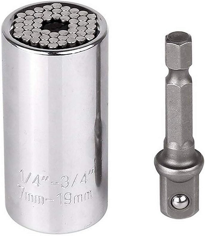 Universal Socket SUPERTOOL Power Drill Adapter Self-Adjusting Socket ...