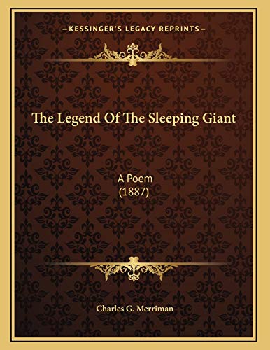 Amazon.com: The Legend Of The Sleeping Giant: A Poem (1887 ...