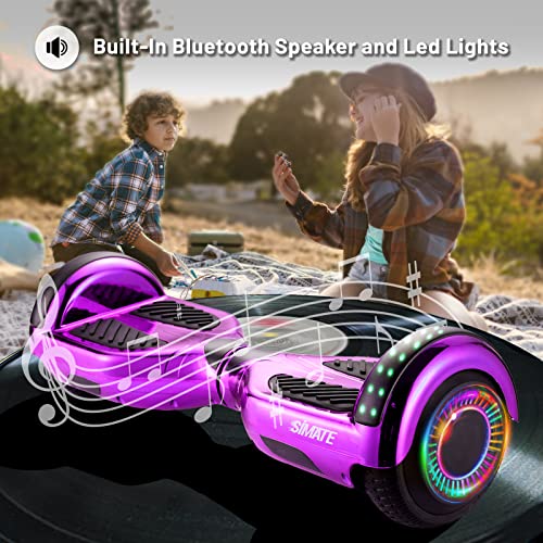 SIMATE Hoverboard with Carrying Bag and Gift Box, 6.5" Self Balancing ...