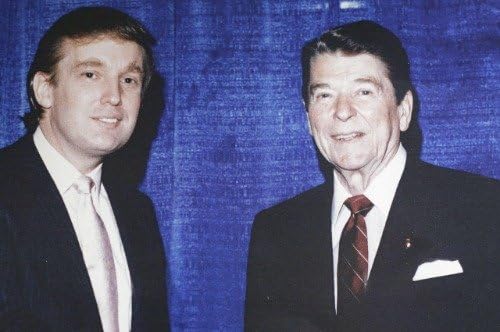Donald J Trump Meeting President Ronald Reagan Photo American ...