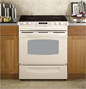 Amazon.com: GE Profile 30" PS900DPCC Bisque Slide-In Electric Range ...