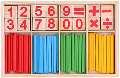 OFKPO Kinder Mathe Spielzeug aus Holz,Mathematik Zahlen: Amazon.de ...