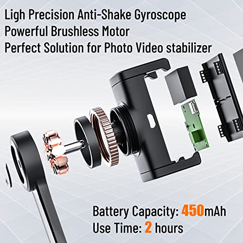 Gimbal Stabilizer for Smartphone with Extendable Selfie Stick and ...