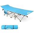 Amazon.com: ARAER Camping Cot 450LBS (Max Load) Portable Foldable ...