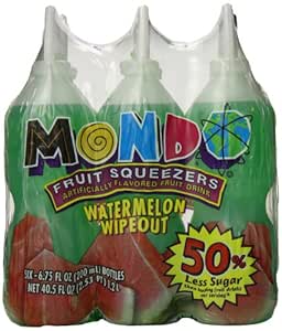 Amazon.com : Mondo Fruit Squeezers - Watermelon Wipeout Fruit Drink (8 ...
