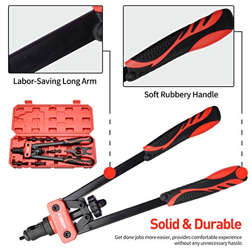Professional 14" Rivet Nut Tool, Hand Rivet Nut Tool With 6 Metric ...