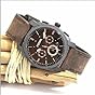 Fossil Men's FS4656 Leather Strap Analog with Brown Dial Watch: Fossil ...